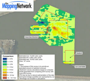 Reservoir Dredge Comparison Map | The Mapping Network