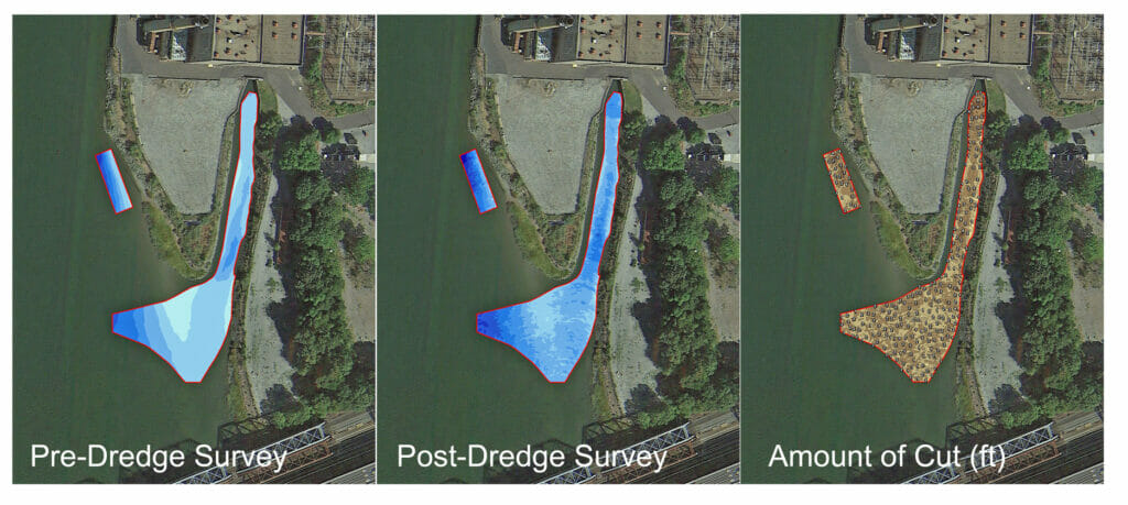 Water Intake Dredge Comparison Map | The Mapping Network