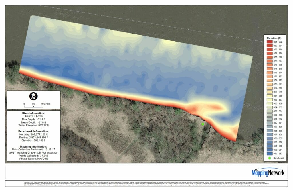 Missouri River Intake Hydrographic Survey | The Mapping Network